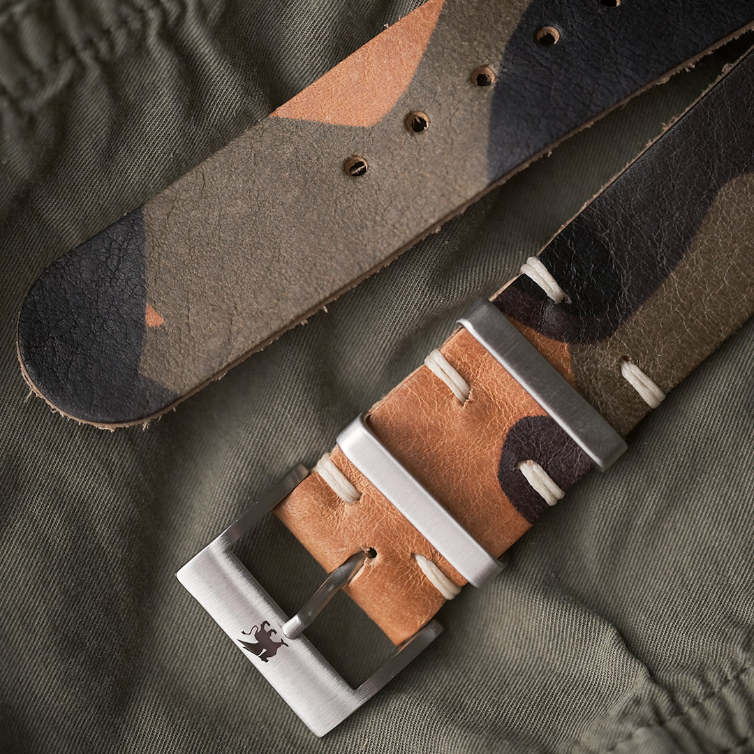 Shop News: Leather Camouflage NATO straps - ATELIER DE GRIFF